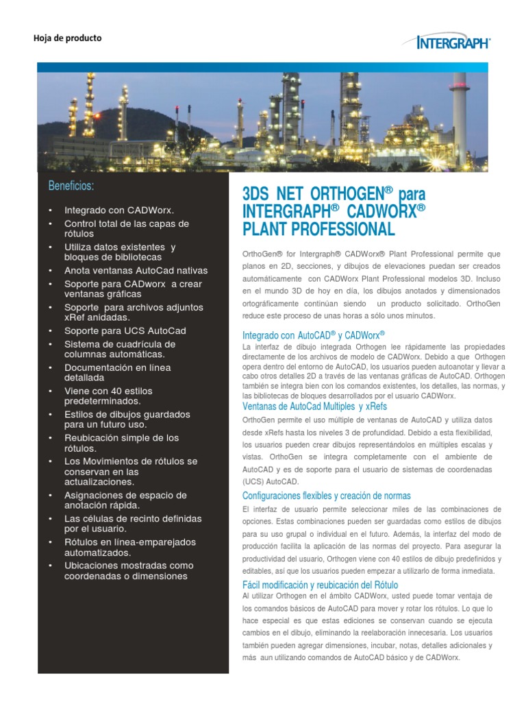 INTERGRAPH-ORTHOGEN Spanish PDF | PDF | Interfaz de usuario | Software