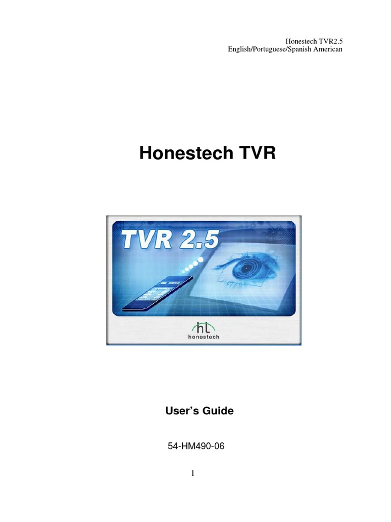 Honestech TVR User Guide | PDF | Installation (Computer Programs) | Video