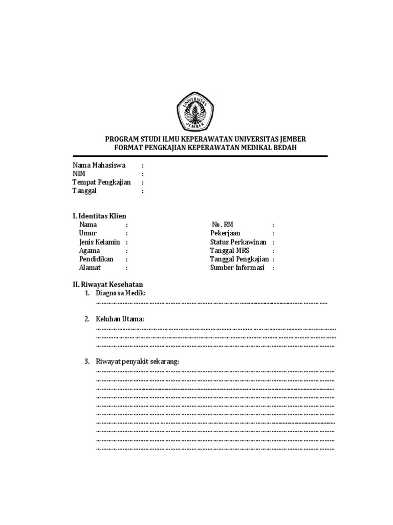 Format Askep Dan Resume KMB | PDF