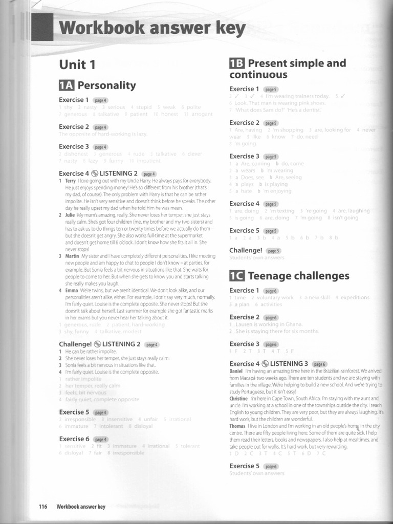 Solutions 2nd Ed - Pre-Int - WB Answers | PDF