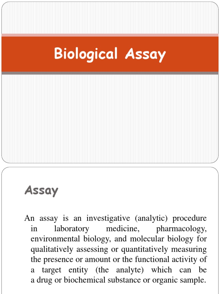 Biological Assay in Quality Control | PDF | Bioassay | Biology