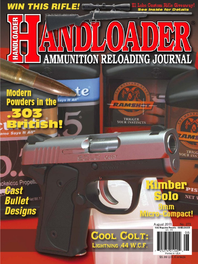2011 Handloader Journal Vol-46 No-04 PDF | PDF | Cartridge (Firearms ...