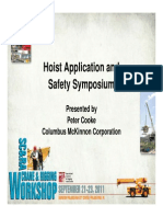 Hoist Pre-Operational Inspection Check List | PDF | Crane (Machine) | Rope