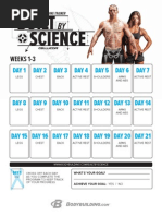 Bill Phillips Back To Fit Calendar | PDF | Weight Training | Body Shape