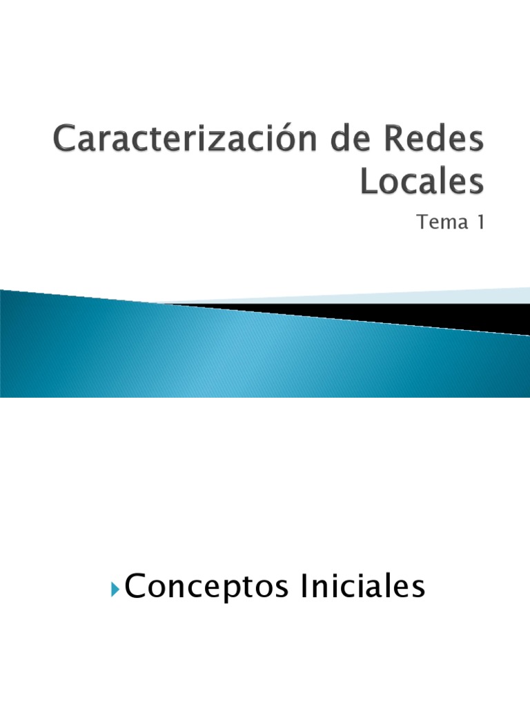 Caracterización de Redes Locales PDF | PDF | Protocolos de internet | Red de computadoras