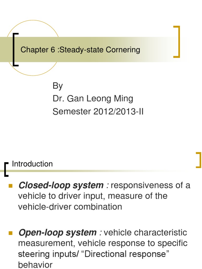 Vehicle Dynamics: Cornering Analysis | PDF | Flight Dynamics (Fixed Wing Aircraft) | Tire
