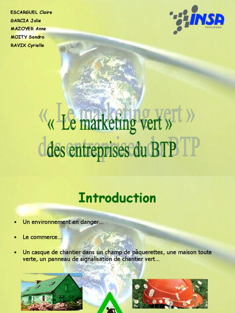 Marketing Vert | PDF | Environnement naturel | Développement durable