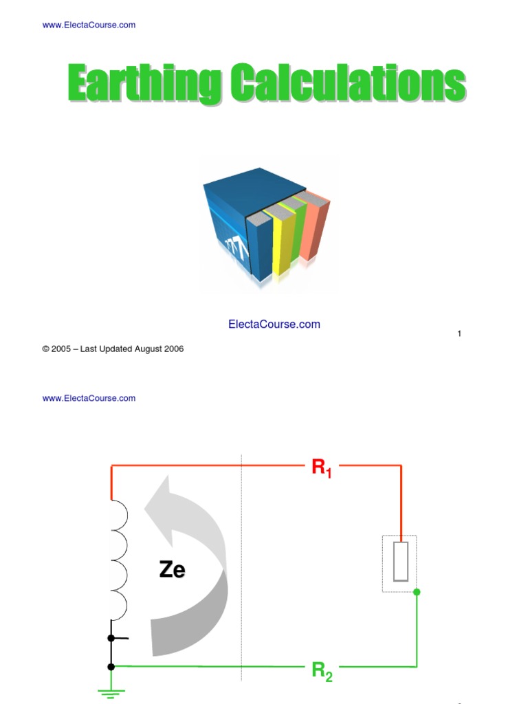 2391- Earthing Calculations | Electrical Conductor | Electrical ...