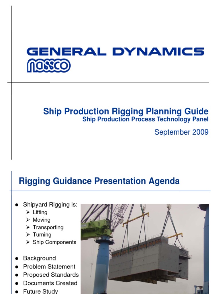 Ship Production Rigging Planning Guide PDF | PDF | Crane (Machine ...