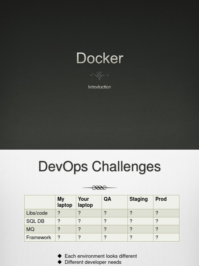 Docker Presentation | PDF