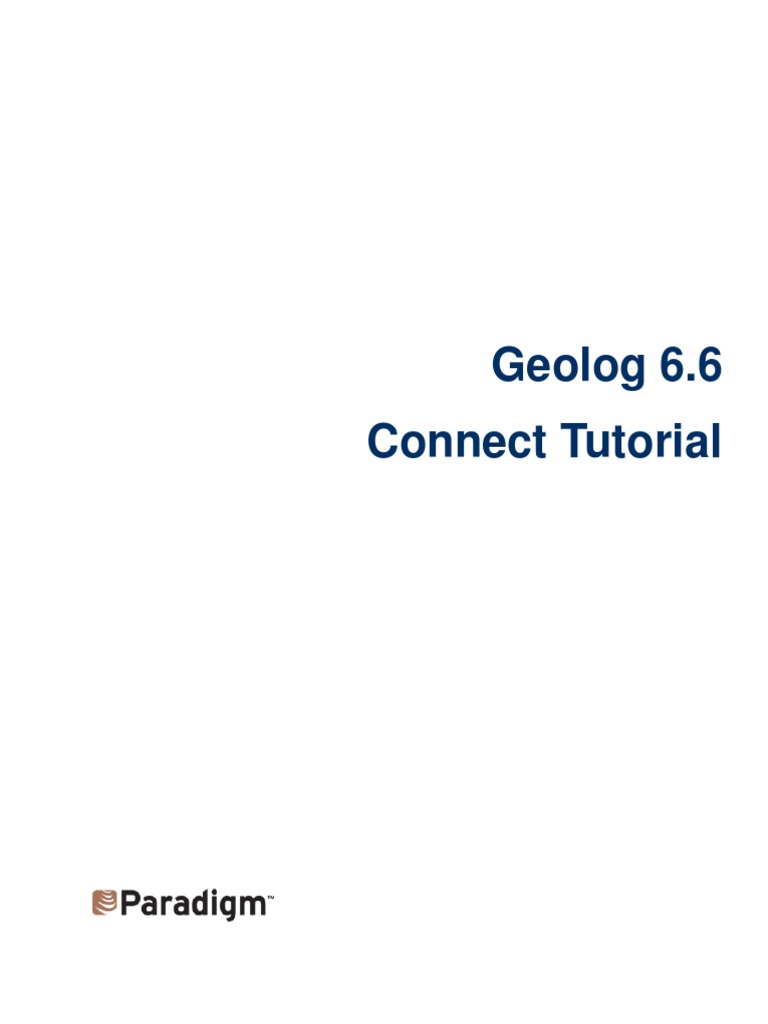 Connect Tutorial Geolog | PDF | File Format | Parameter (Computer Programming)