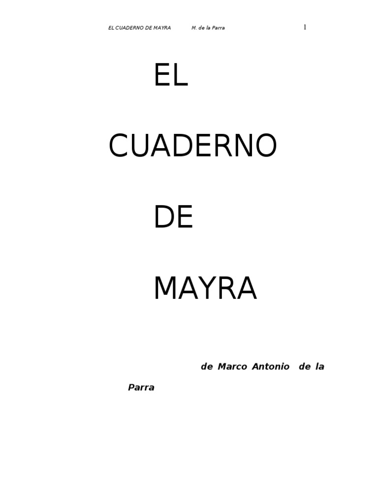 Cuaderno de Mayra PDF | PDF | Beso | Memoria