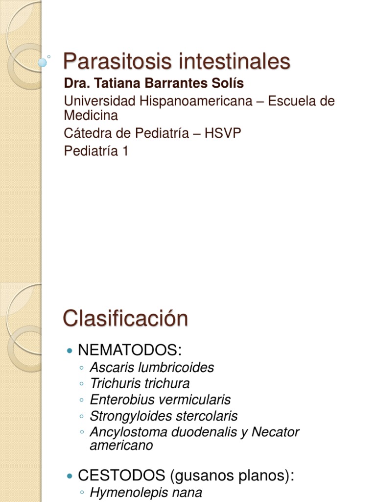 parasitosis-intestinales.ppt | Diarrea | Medicina