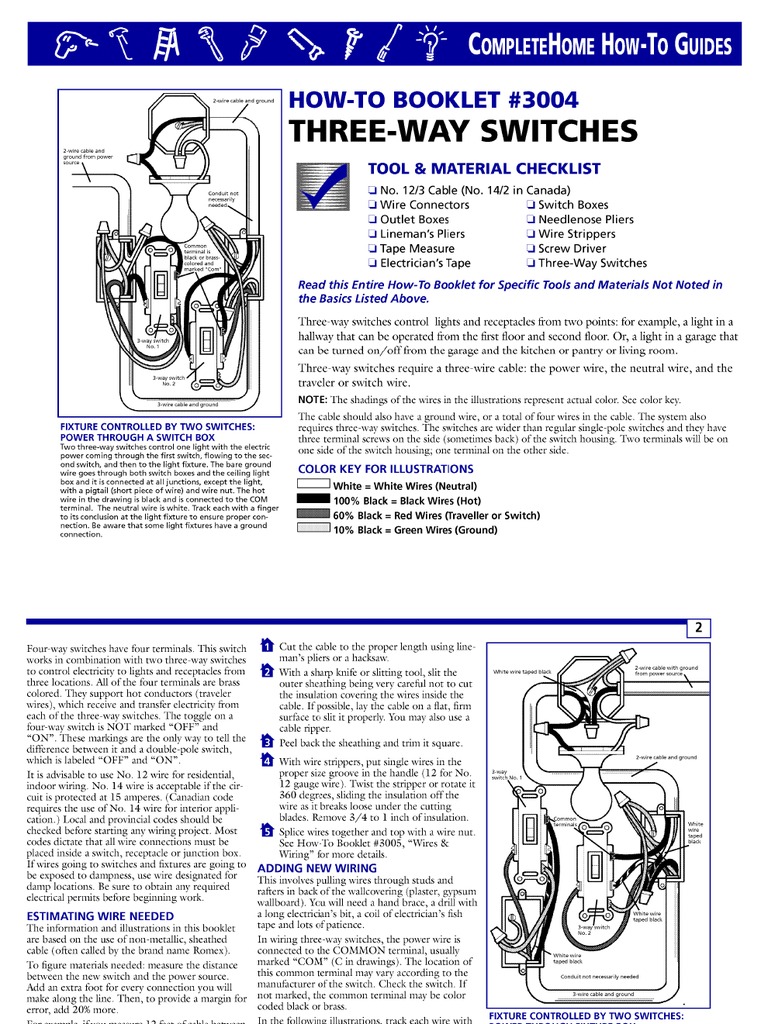 3 Way Switches | PDF