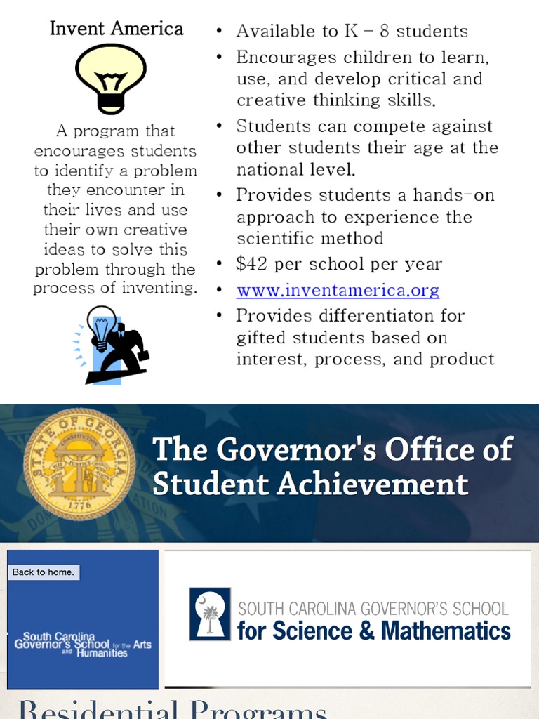 Competitions and Special Programs Review | PDF | Gifted Education ...