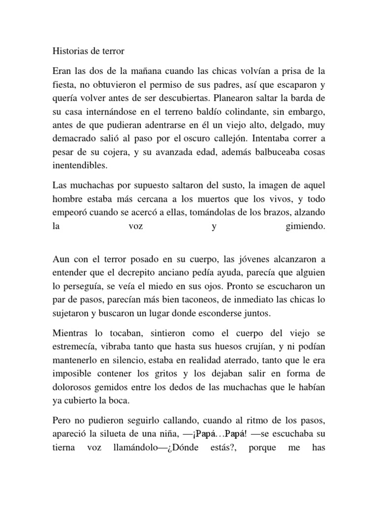 Historias de Terror | PDF | Ocio
