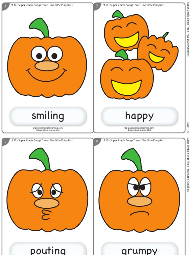 Five Little Pumpkins (Emotion) | PDF