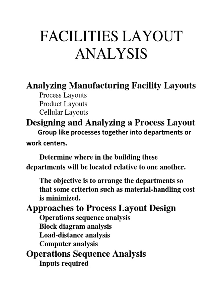 Analyzing Manufacturing Facility Layouts | PDF | Heuristic | Cognitive ...