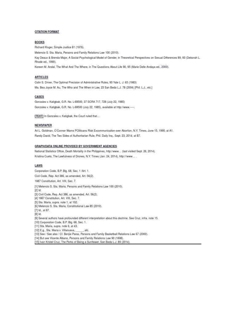 Citation Format Books | PDF | Politics