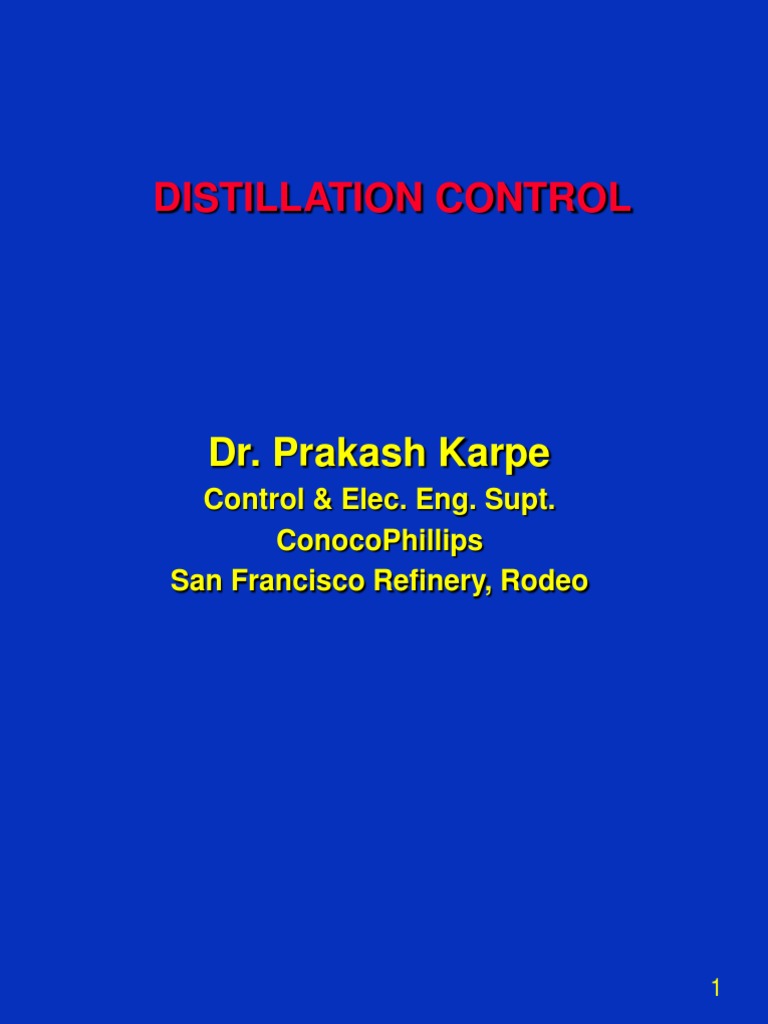 Fractionation Tower Controls-Part 1 | PDF | Distillation | Phases Of Matter