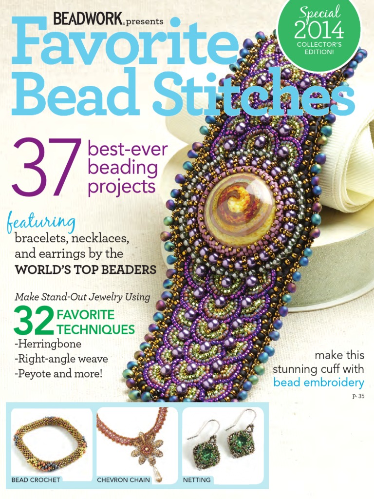 Favorite Bead Stitches 2014 PDF | PDF | Beadwork | Surgical Suture