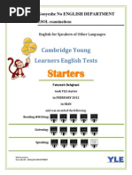 Cambridge English Scale For YLE's | PDF