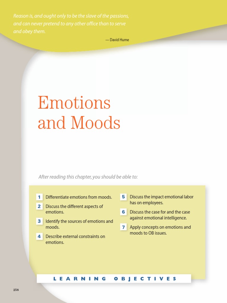 Understanding Emotions and Moods | PDF | Mood (Psychology) | Mental Health