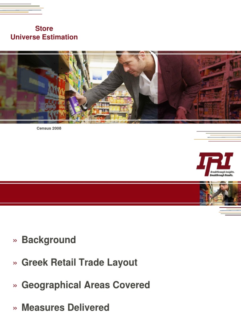 Store Universe Estimation: Census 2008 | PDF | Grocery Store | Retail