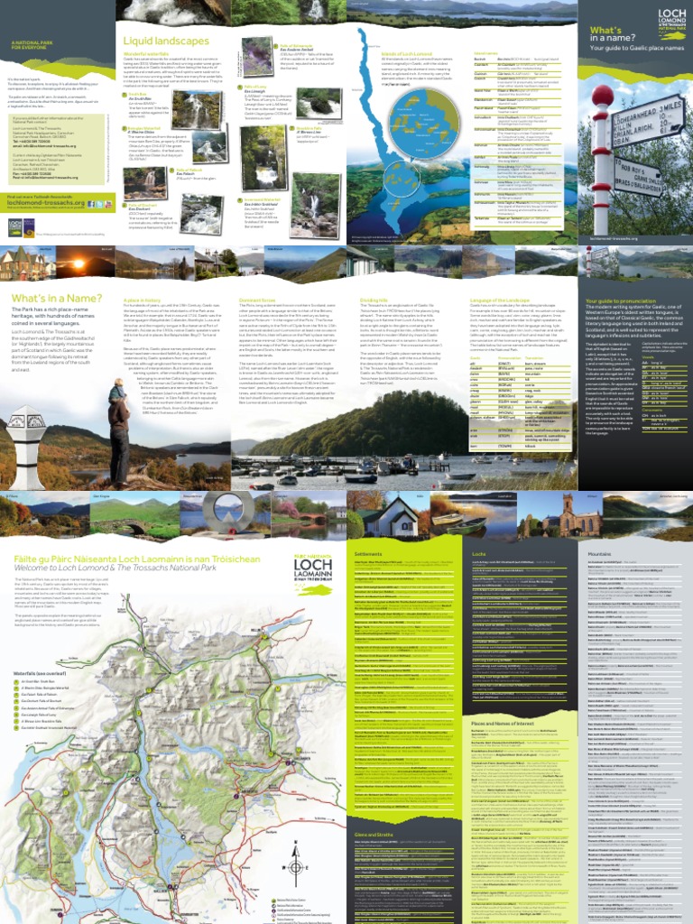 Gaelic Place Names 2013 | PDF | Celtic Britons | Scotland