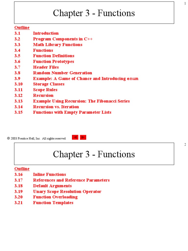 Cpphtp4 PPT 03 | PDF | Scope (Computer Science) | Subroutine
