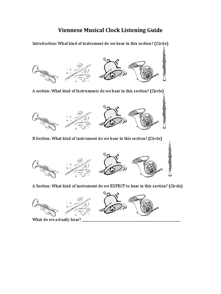 Viennese Musical Clock Instrument Guide | PDF | Language Arts & Discipline