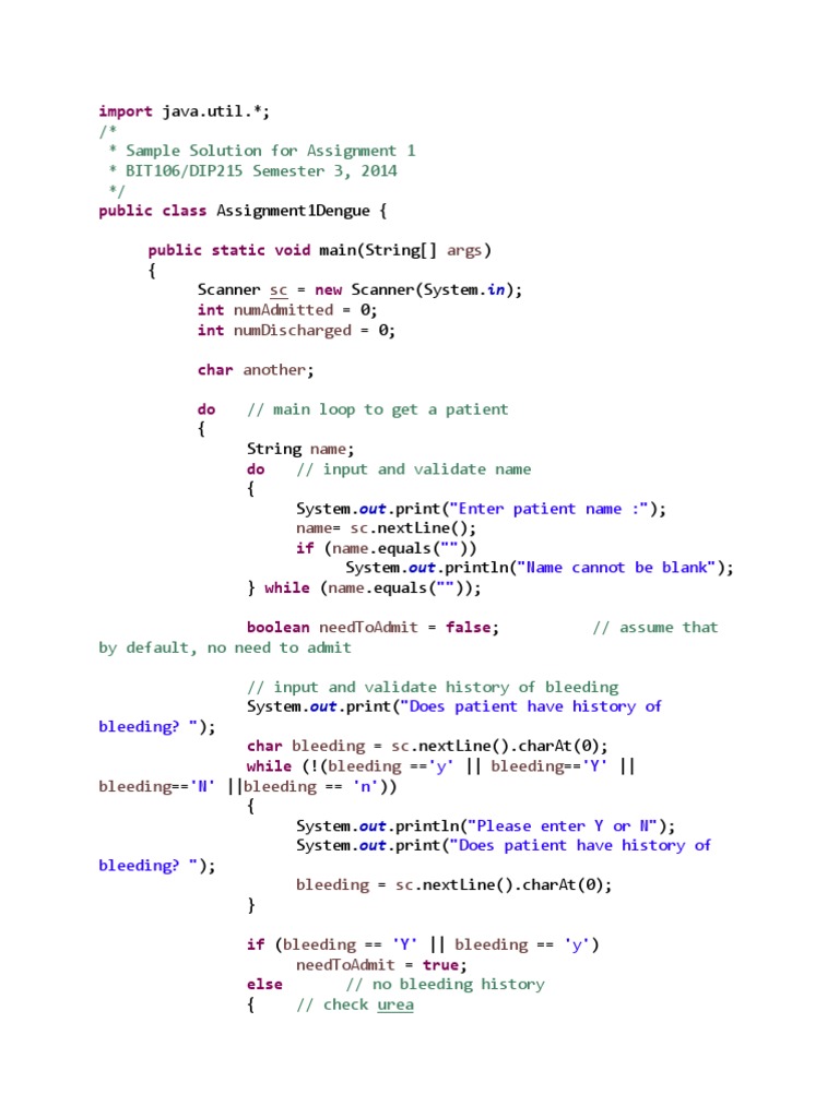 Java Assignment1 Sample Solution | PDF | Urea | Computer Programming