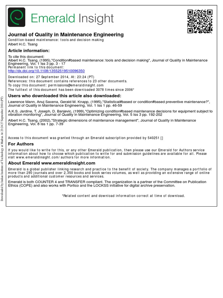 Condition Based Maintenance Pdf Thermography Wear