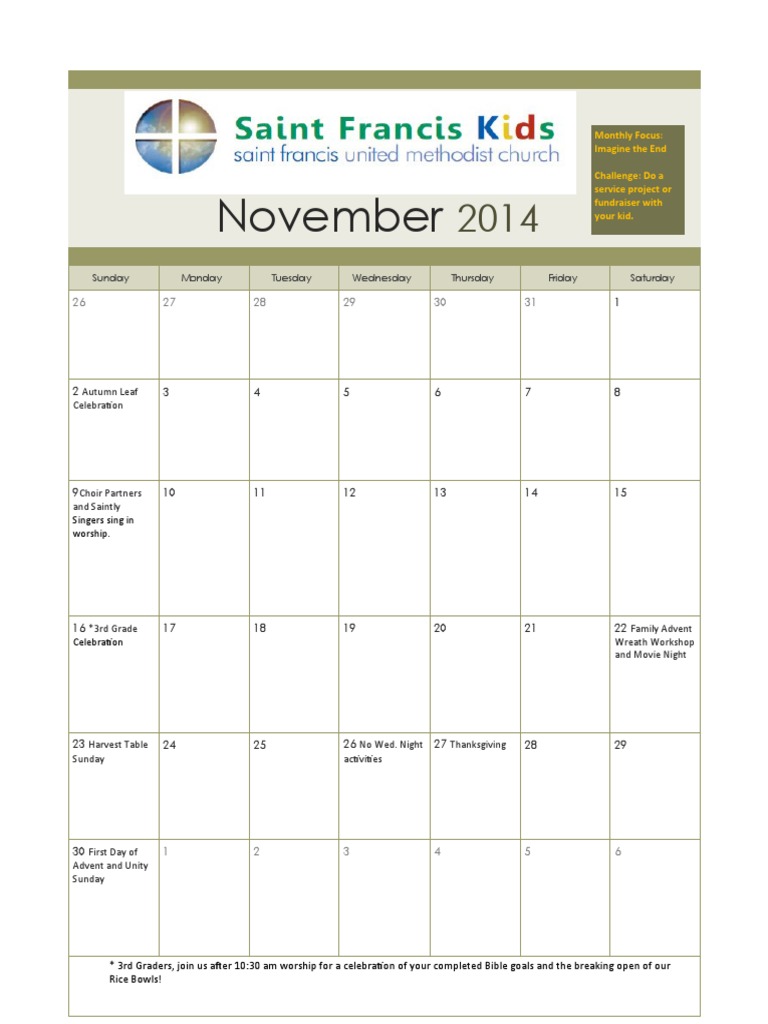 November Calendar | PDF