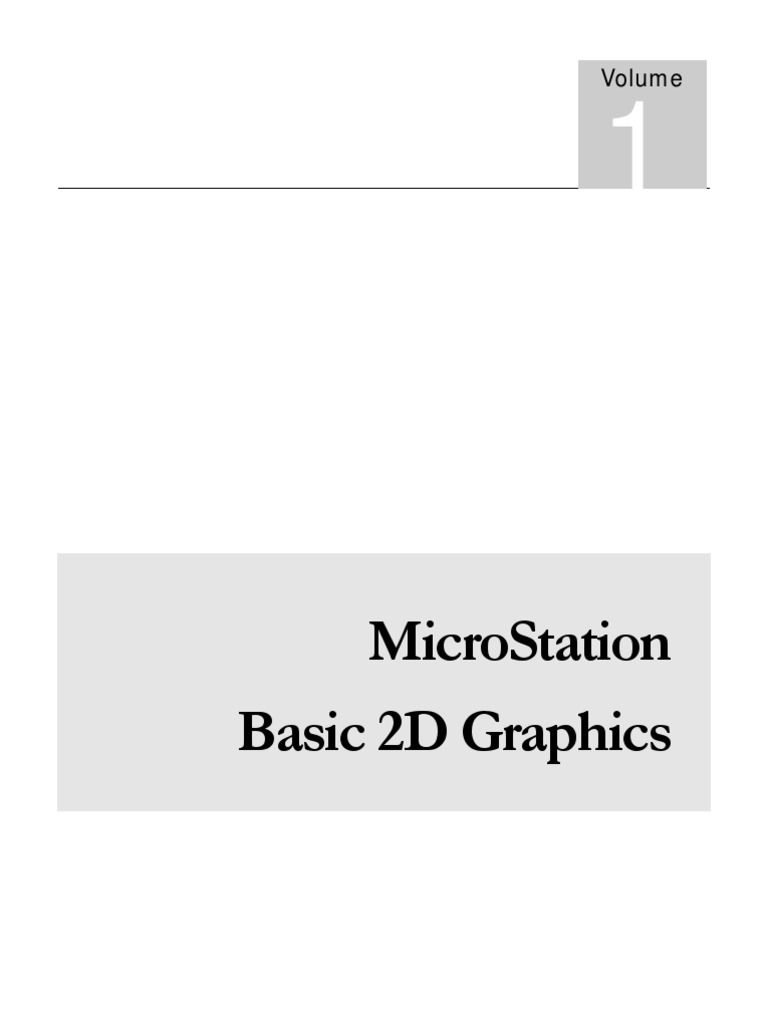 MicroStation Basic 2D Graphics | Download Free PDF | Foot (Unit) | Menu ...