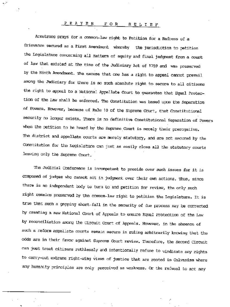 Prayer For Relief | PDF