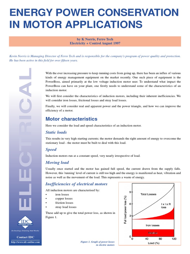 Electrical Energy Conservation Motors | PDF | Ac Power | Engines