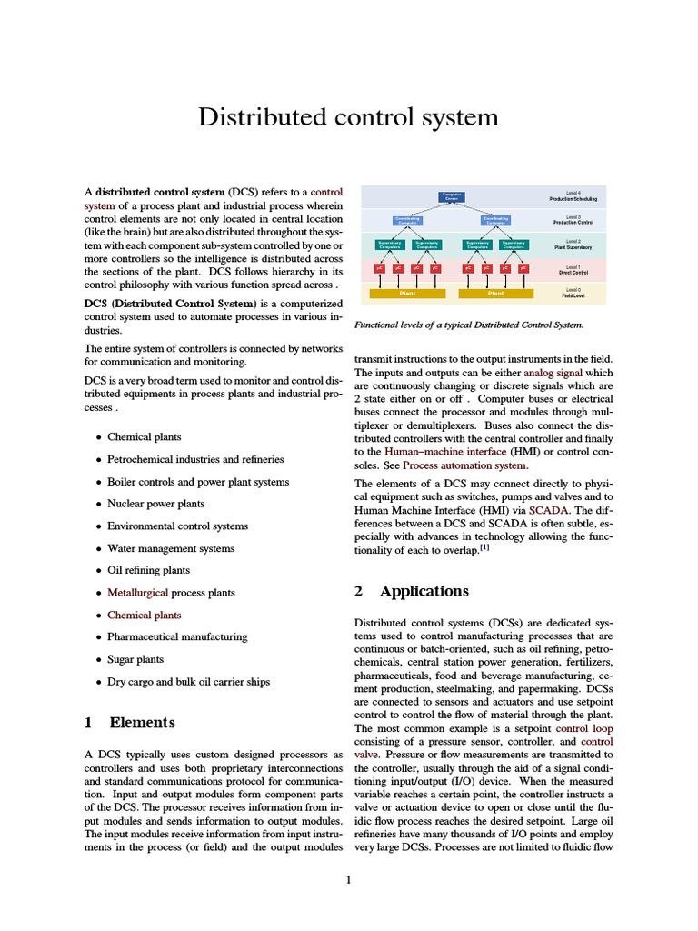 Distributed Control System | PDF | Computer Engineering | Systems ...