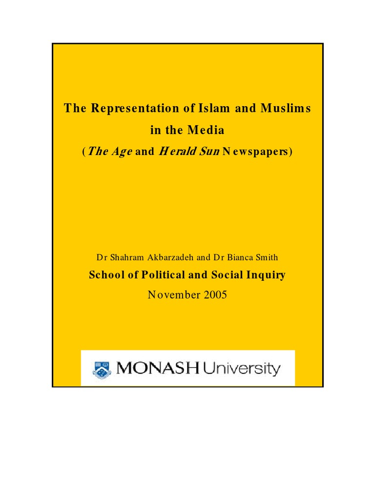 The Representation of Islam and Muslims in The Media: The Age Herald ...