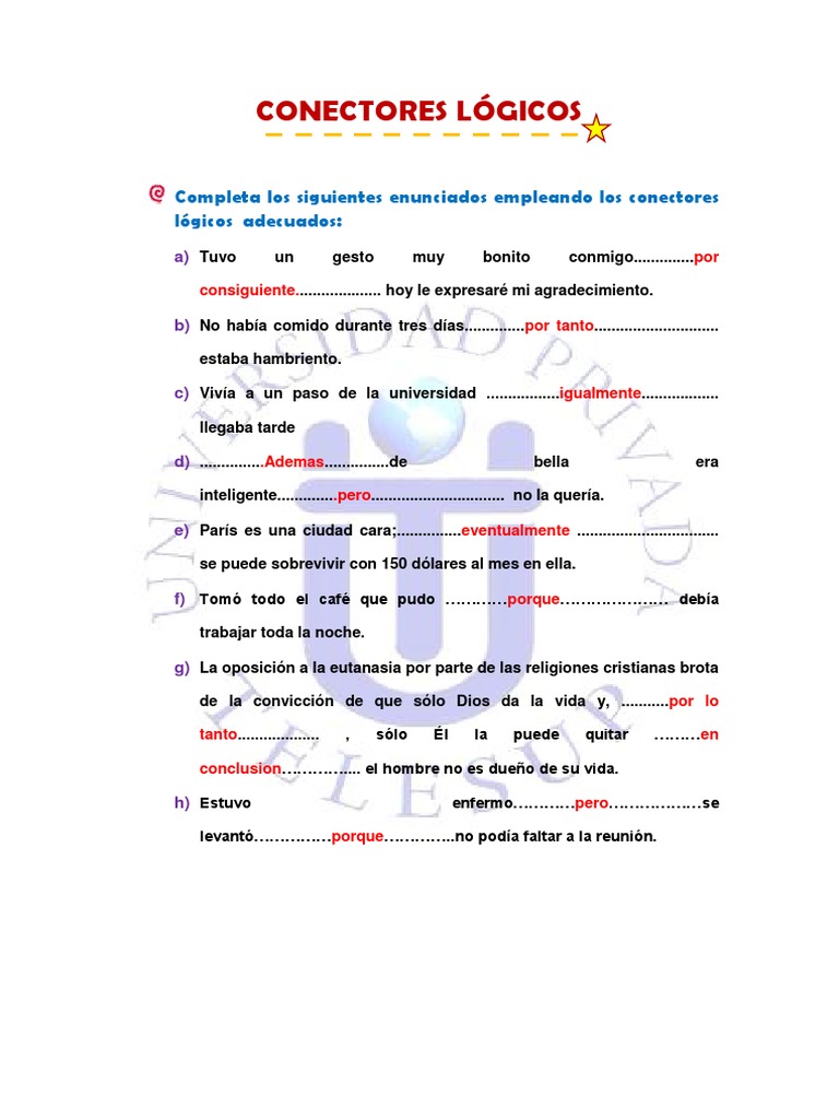 Conectores Logicos | PDF | Hogar, jardinería y bricolaje