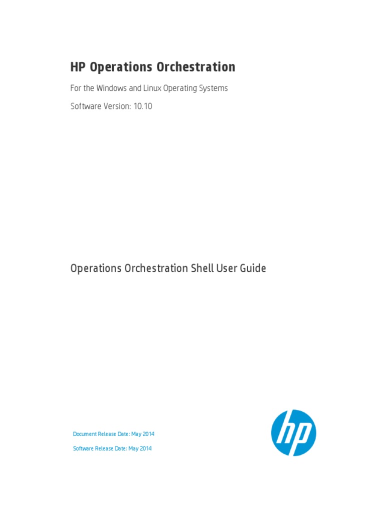 HP Operations Orchestration | Download Free PDF | Command Line ...