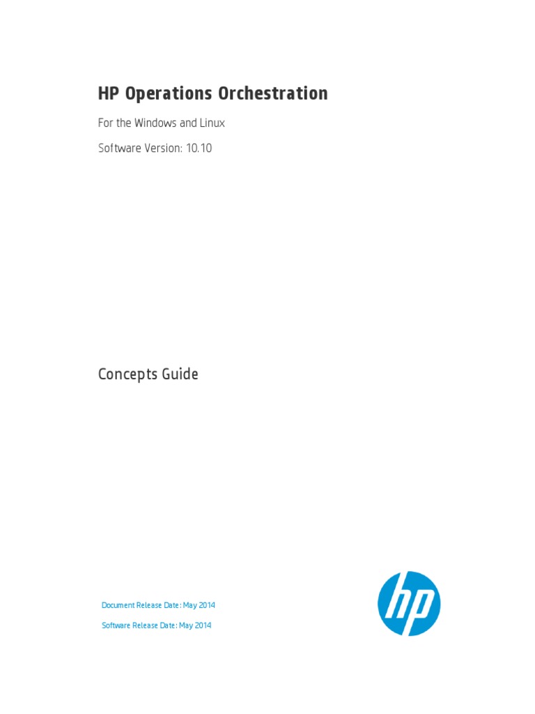 HP Operations Orchestration: Concepts Guide | PDF | Application ...