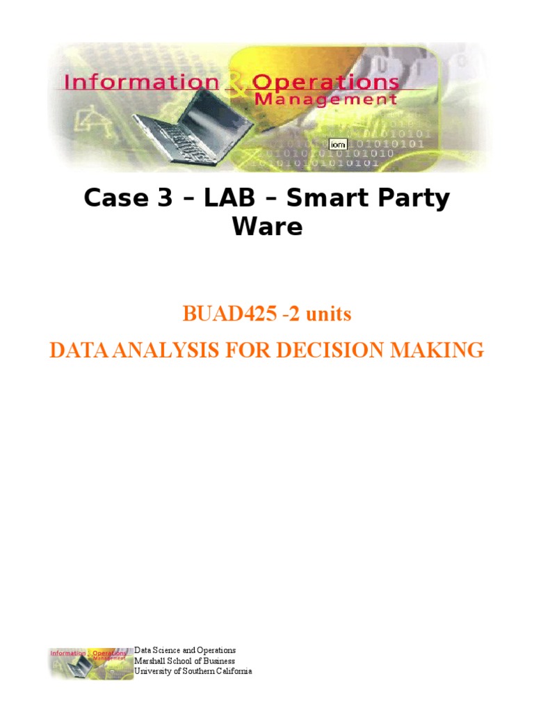 Smart Partyware Marketing Analysis | PDF | Logistic Regression | Test Set