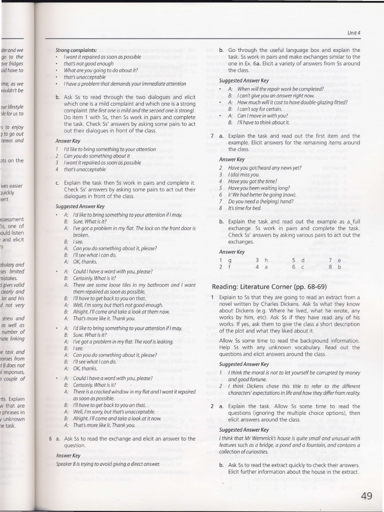 Upstream Upper Interm TB U4 | PDF | Rules | Language Mechanics