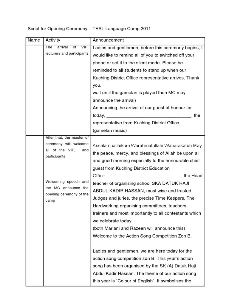 The Arrival of Vip, Lecturers and Participants | PDF | Religion And ...