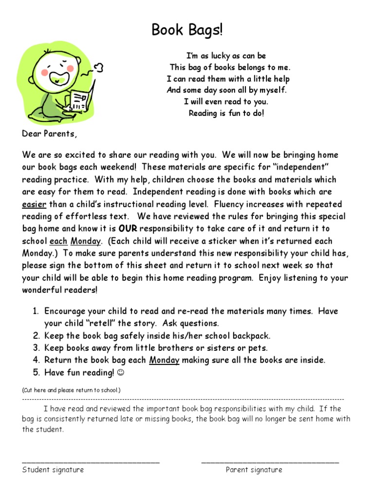 Weekend Book Bag Reading Program | PDF