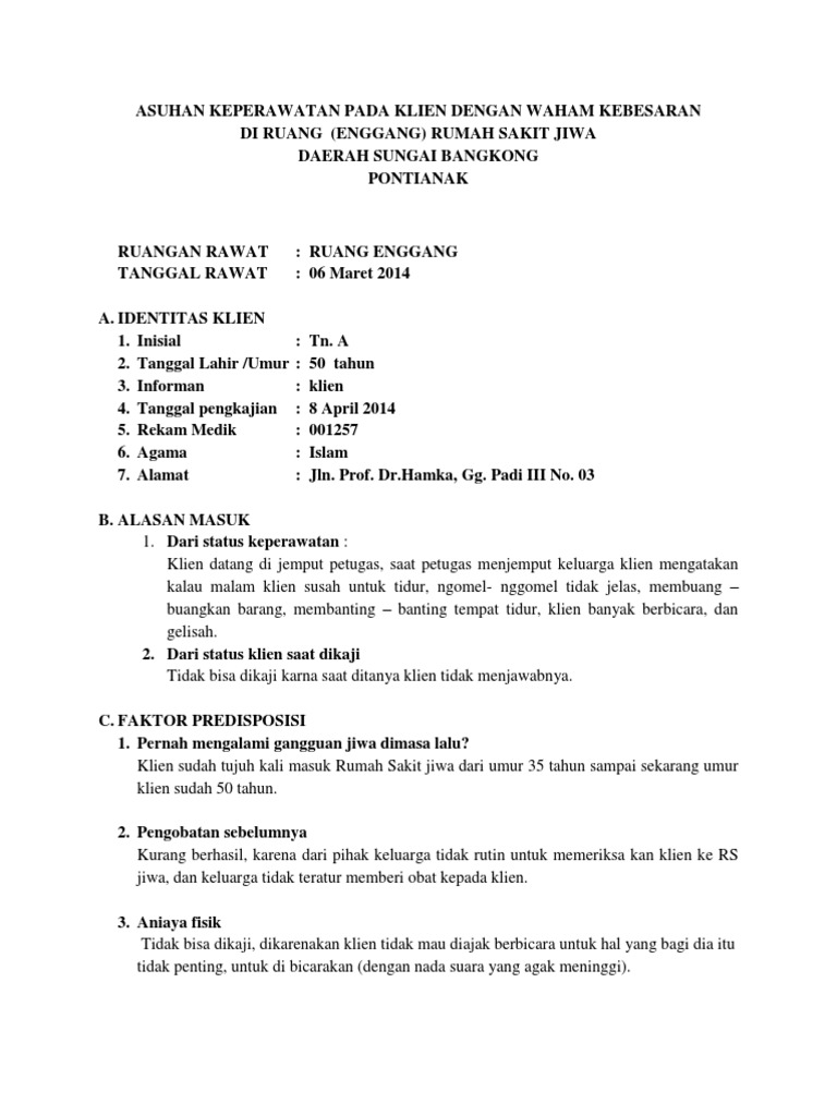 Askep Waham by Astri | PDF