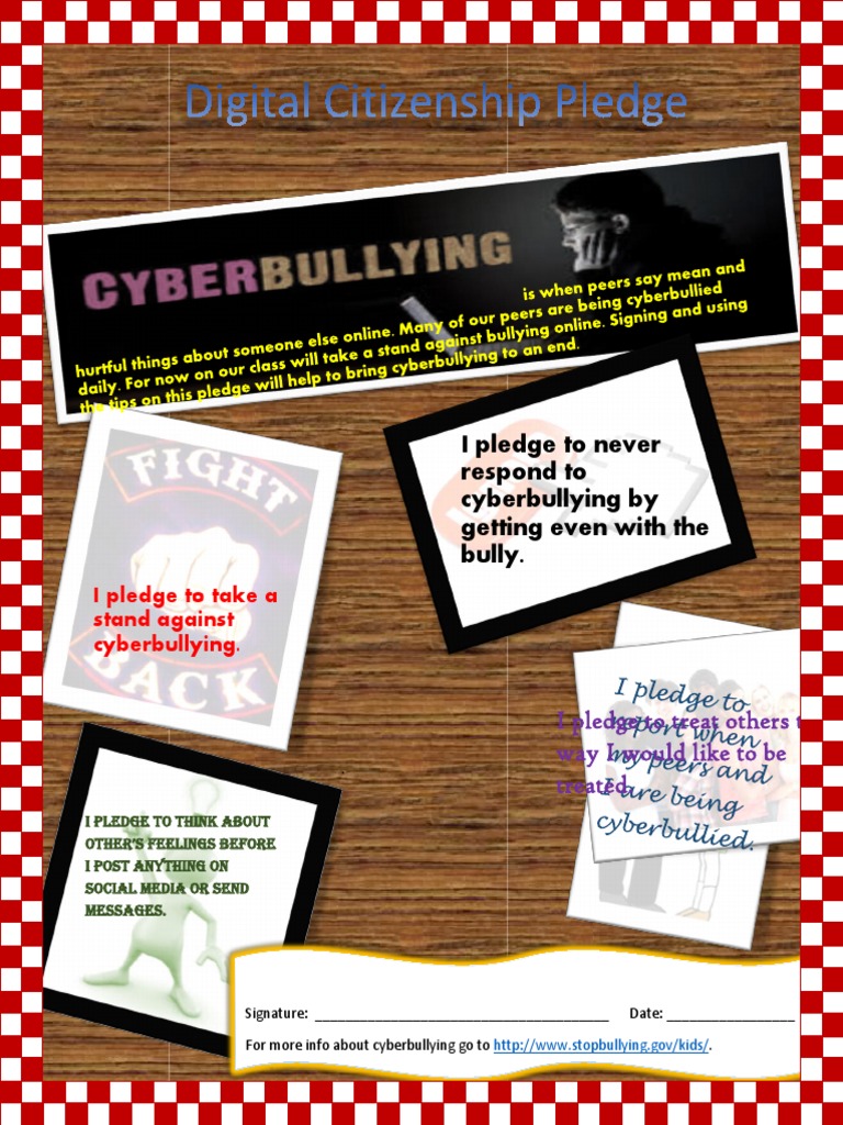 Pledge Against Cyberbullying | PDF | Social Science