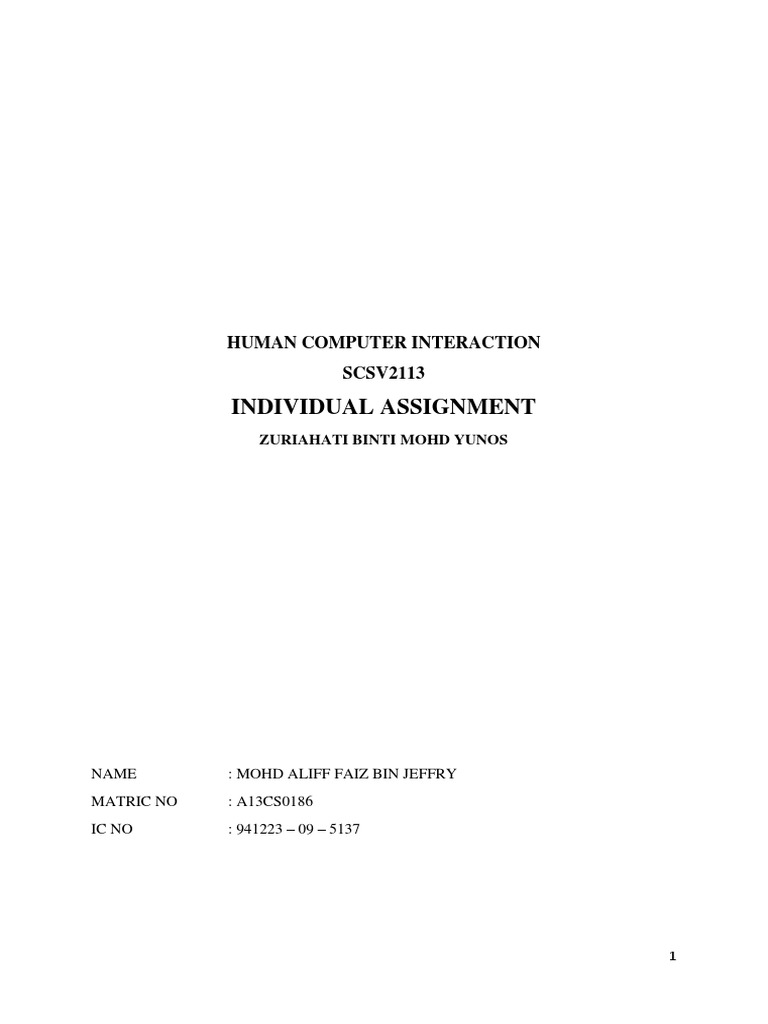 Individual Assignment 1 | PDF | Windows Phone | Graphical User Interfaces