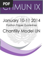 MUN Position Paper Guidelines | PDF